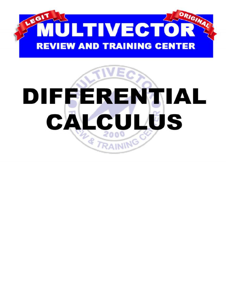 5. Differential Calculus | PDF