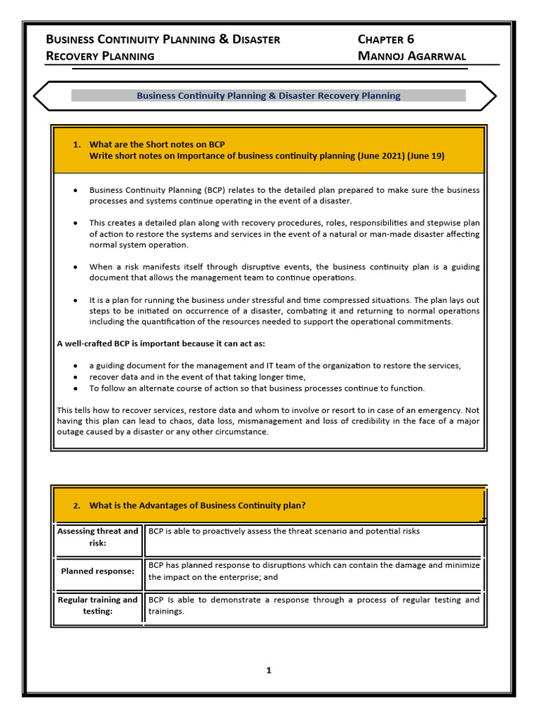 BCP DRP | PDF | Disaster Recovery | Backup