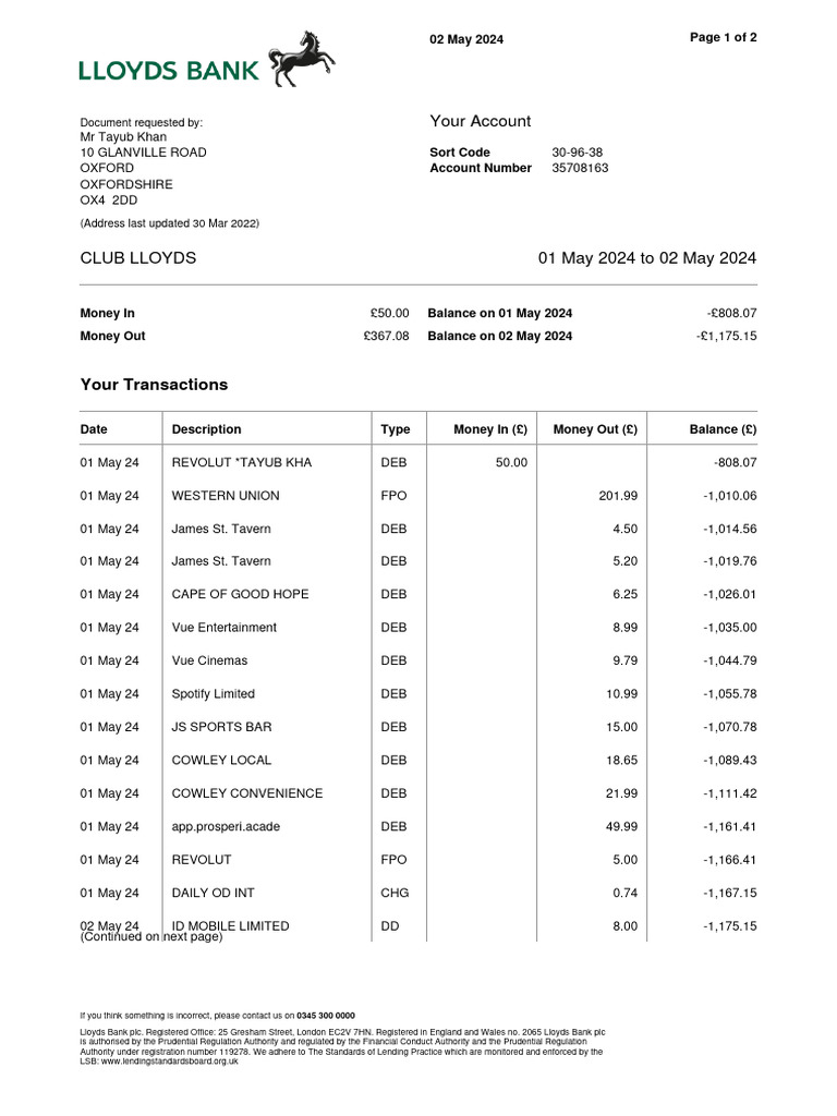 Statement 5 2024 | PDF | Payments | Banks