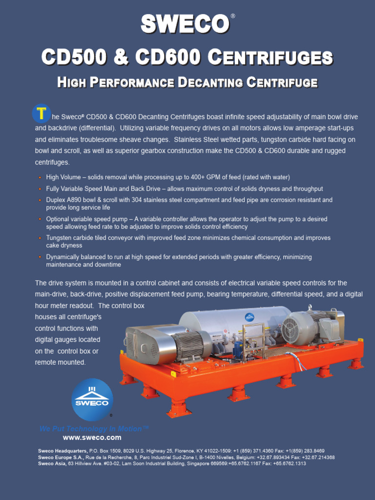 CD500 CD600 Centrifuges | Download Free PDF | Centrifuge | Pump