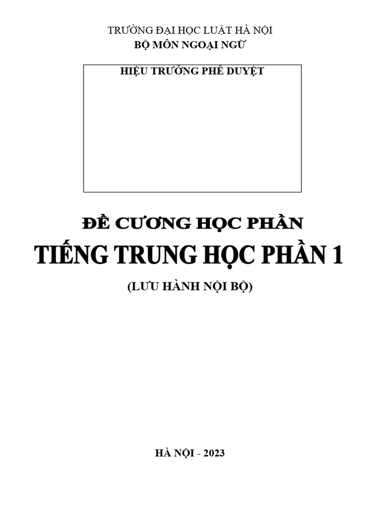 Tiếng Trung Hp1 Luat 3tc | PDF