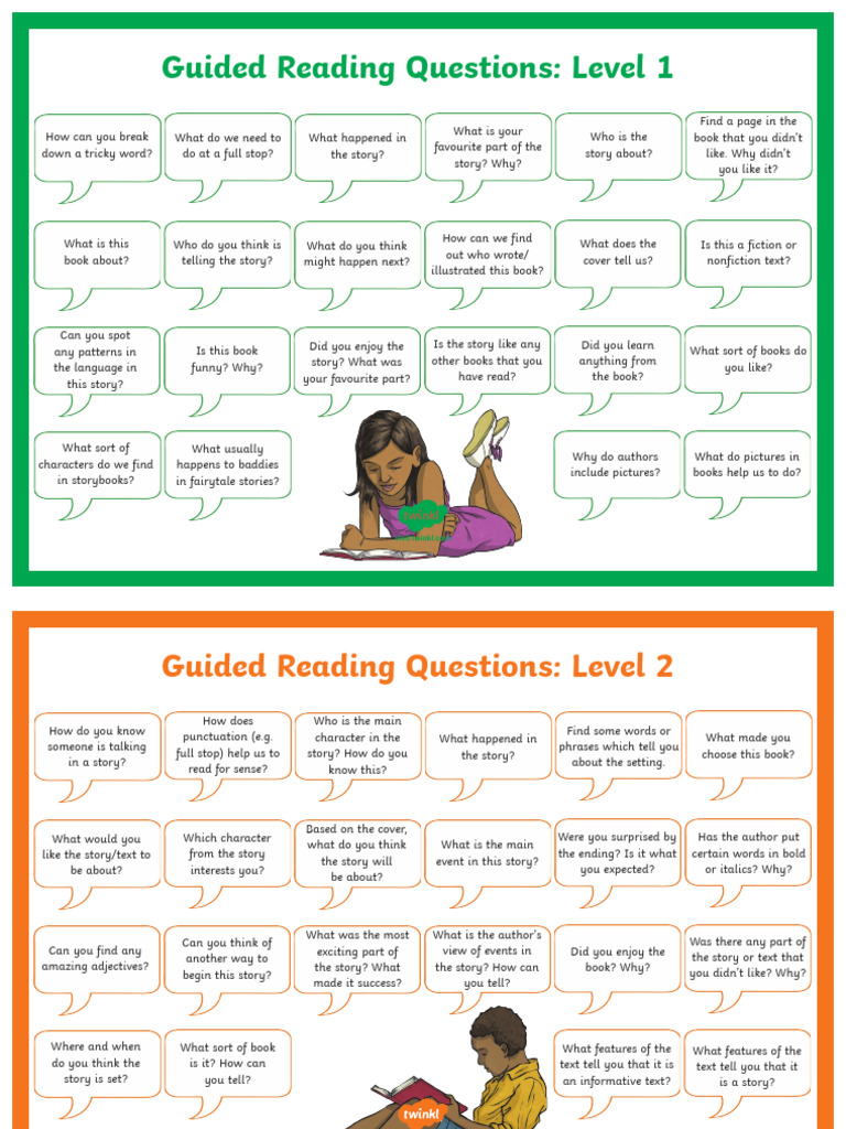 Guided Reading Questions for KS2 | PDF | Human Communication