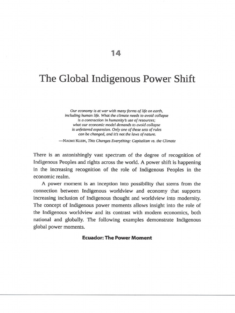 4.0 - The Global Indigenous Power Shift | PDF