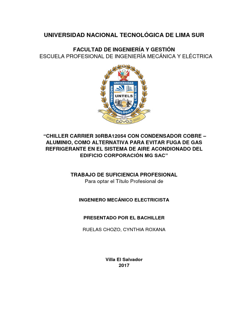 Ruelas Cynthia Trabajo Suficiencia 2017 | PDF | Refrigeración | Aire ...