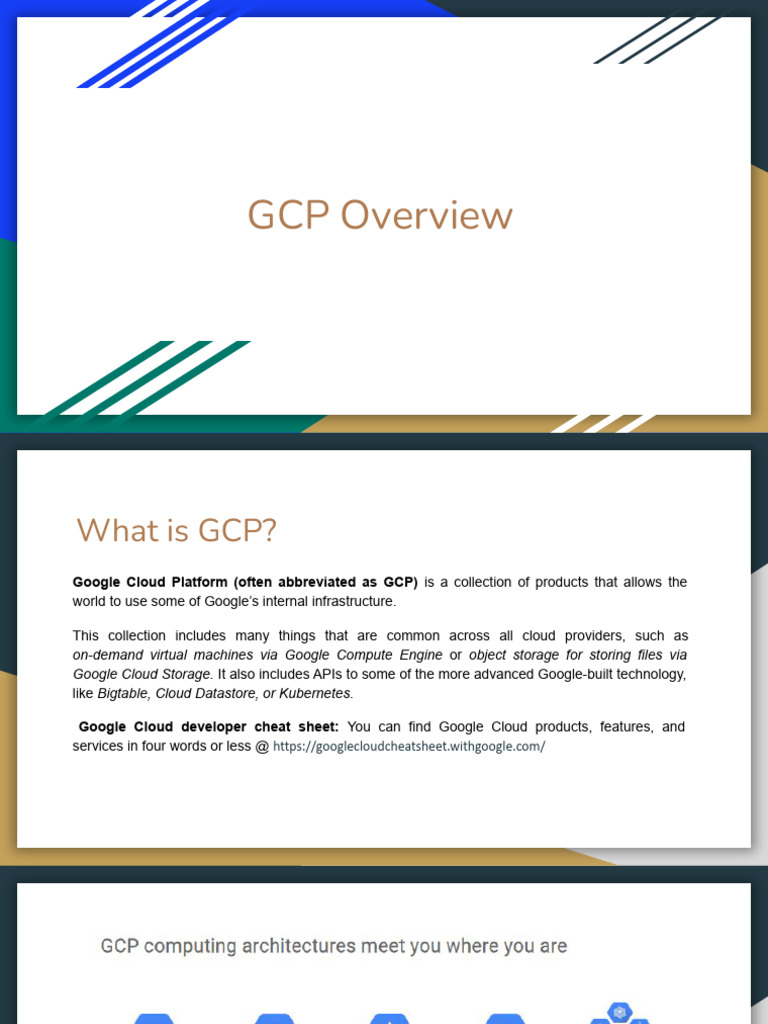 Week-14 GCP Overview | PDF | Cloud Computing | Software