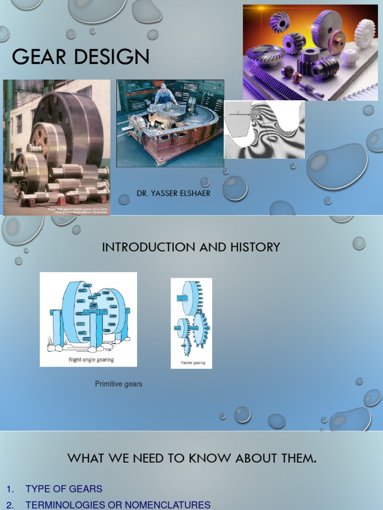 6-Gear design- Introduction-Spur AGMA | PDF | Gear | Mechanics