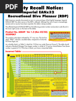 NAUI Nitrox Tables | PDF | Equipment | Underwater Diving
