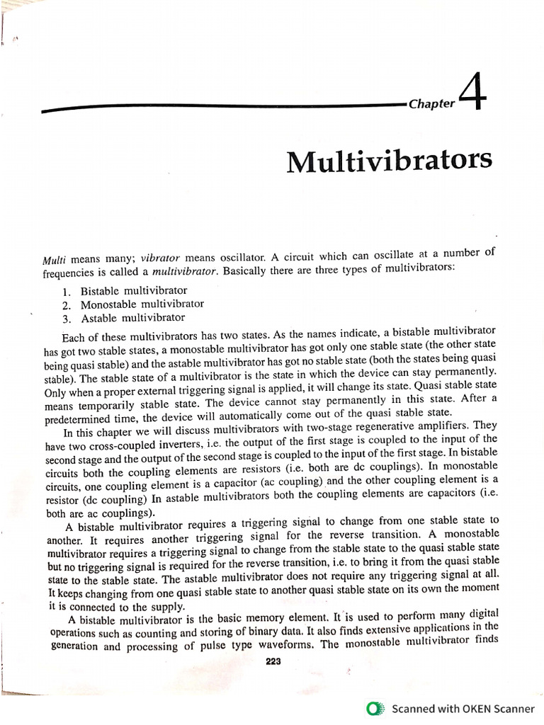 Multivibrators | PDF