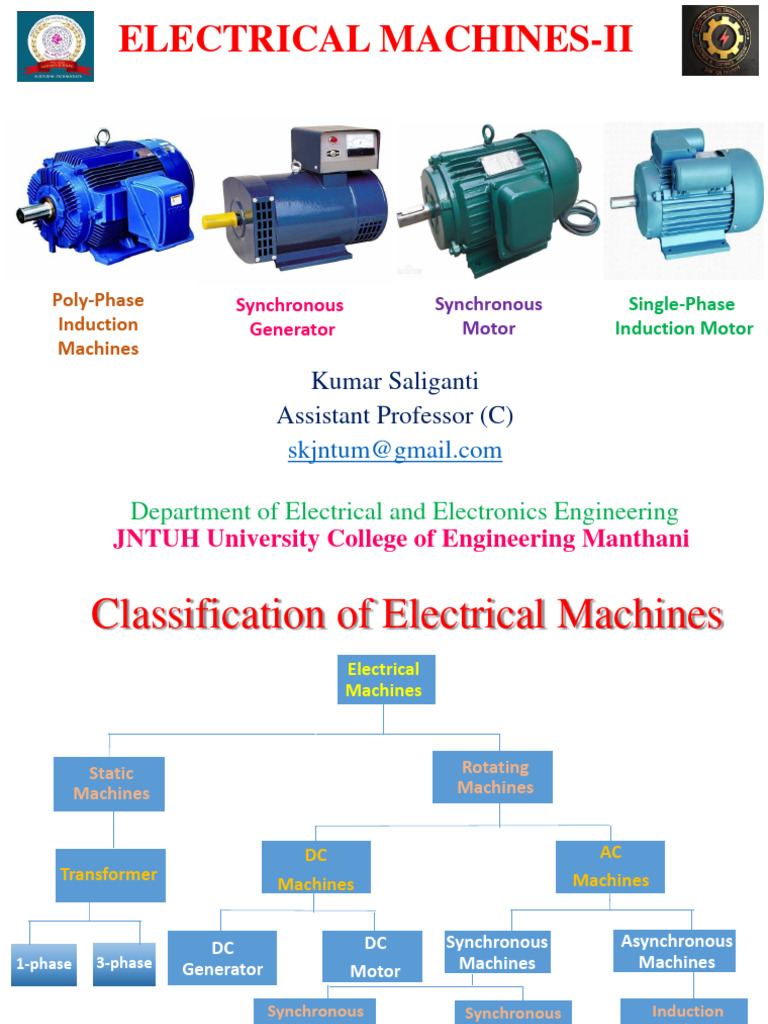 Em-Ii Unit-I | PDF | Electric Motor | Electric Power