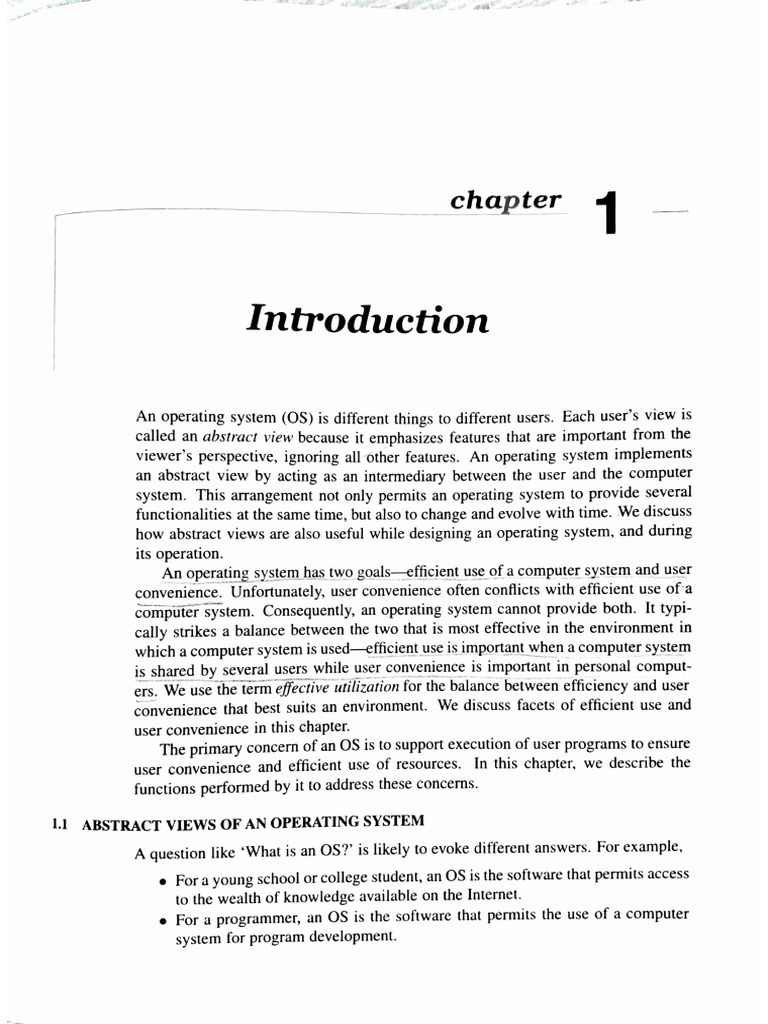 OS Module 1 | PDF