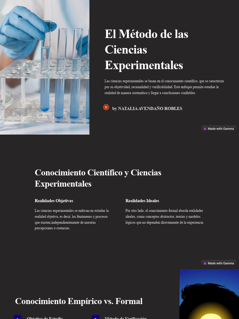 El Metodo de Las Ciencias Experimentales | PDF | Método científico ...