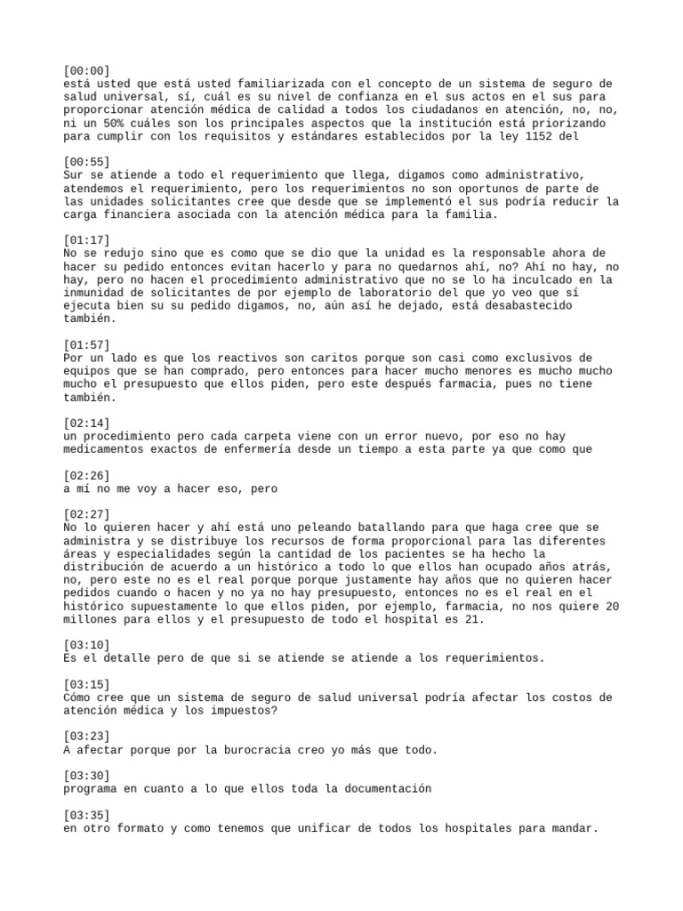 AUDIO-2024-05-28-09-59-00 (Transcript) .M4a PDF | PDF | Presupuesto | Hospital