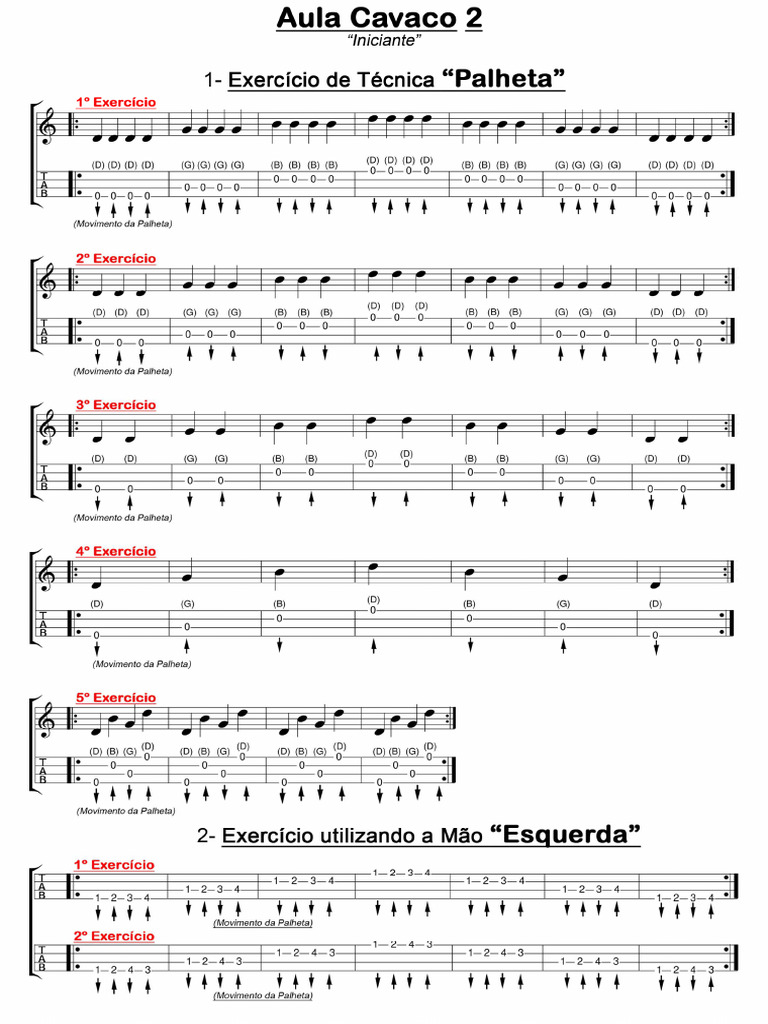 Aula Cavaquinho 2 | PDF