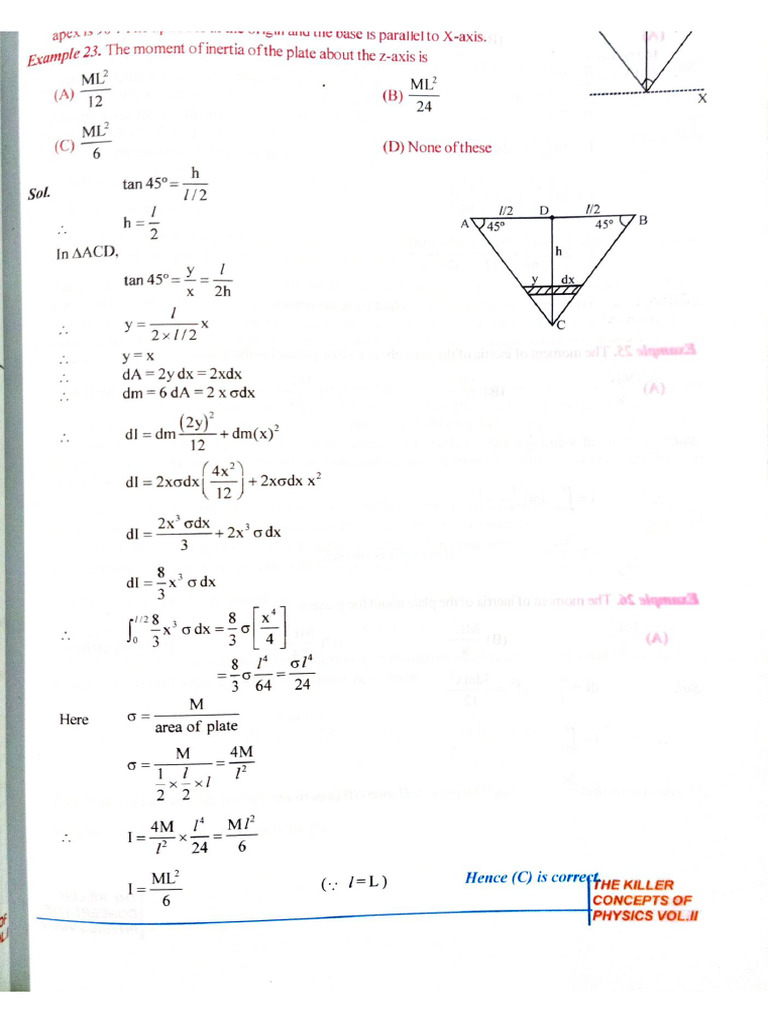 KCP JEE Advanced Rotational Mechanics | PDF