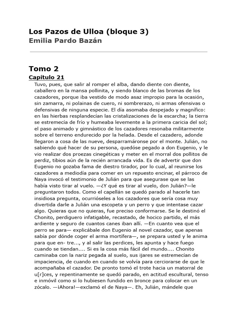 Los Pazos de Ulloa Bloque 3 | PDF