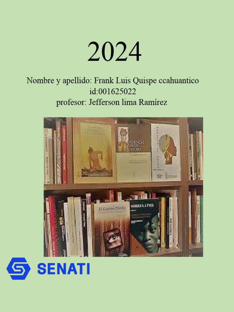 SINU-152 - TRABAJO FINAL Frank Luis Quispe Ccahuantico Final | PDF | Python (lenguaje de ...