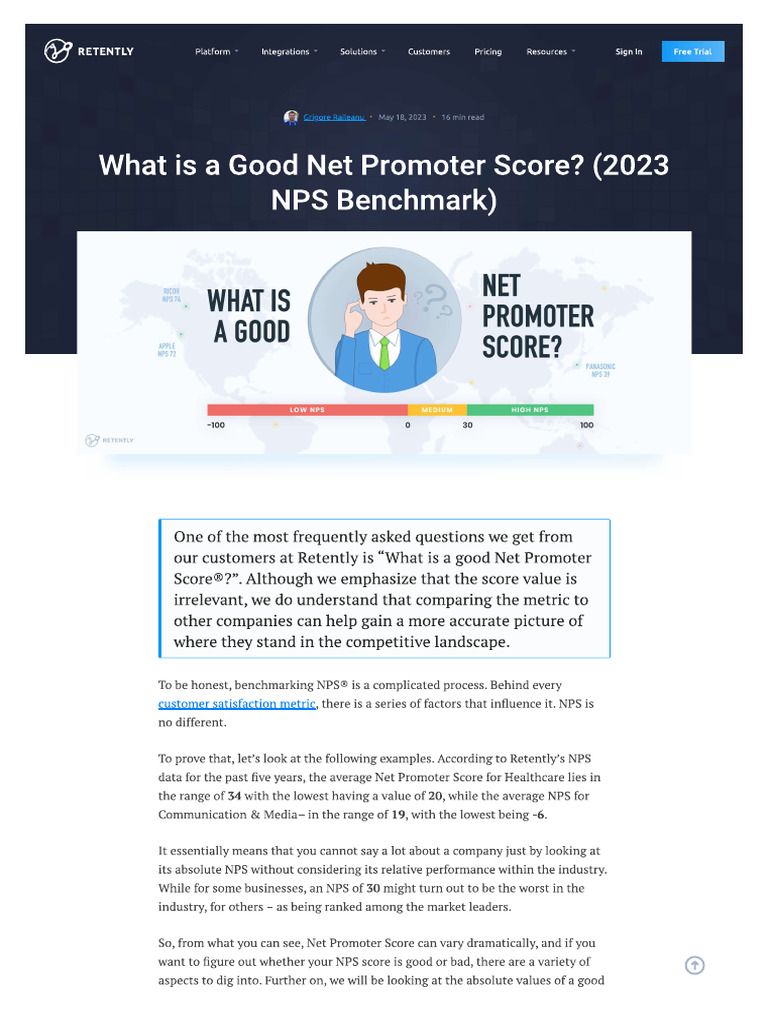 NPS For B2B Business - 2023 | PDF