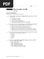 Summary of The Crucible Acts 1 & 2 | PDF