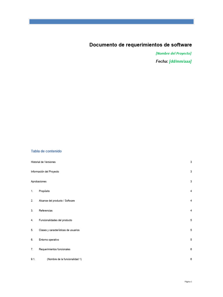 Documento de Requerimientos de Software (PRD) | PDF | Software ...