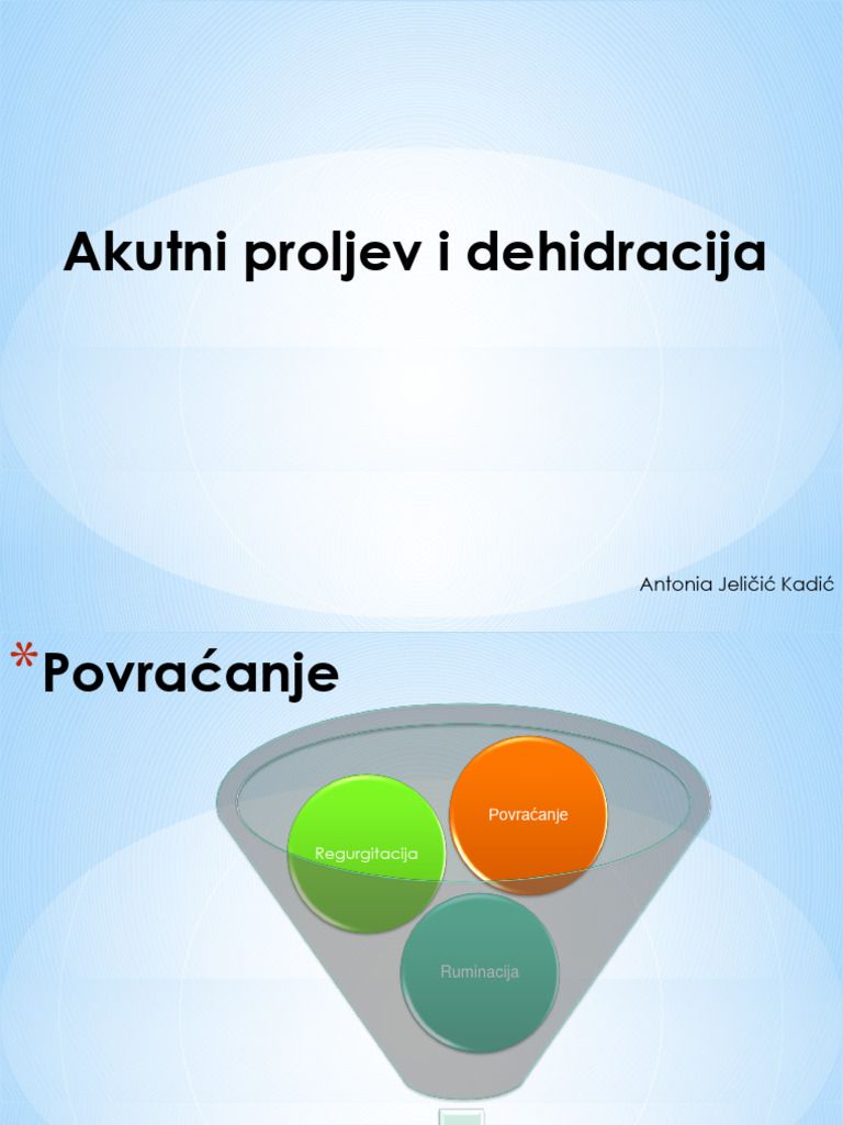 Proljev Dehidracija IBD | PDF