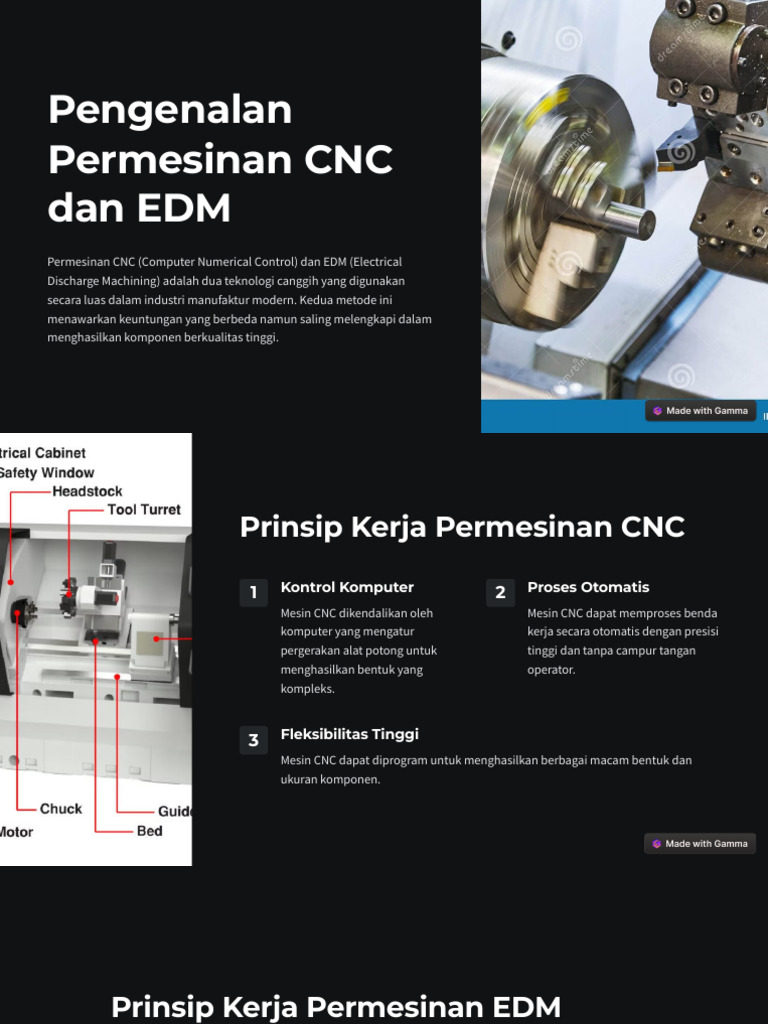 Pengenalan Permesinan CNC Dan EDM | PDF | Komputer | Teknologi & Rekayasa