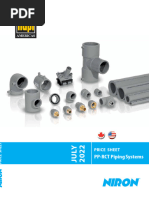 Niron PPR PP-RCT Brochure | PDF | Pipe (Fluid Conveyance) | Applied And Interdisciplinary Physics