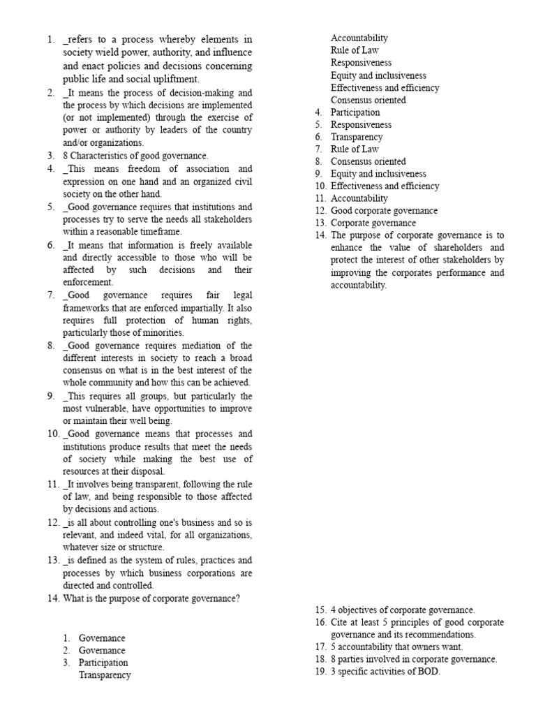 Governance Reviewer | PDF | Audit | Governance