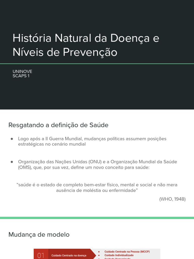 História Natural Da Doença | PDF | Epidemiologia | Sociologia