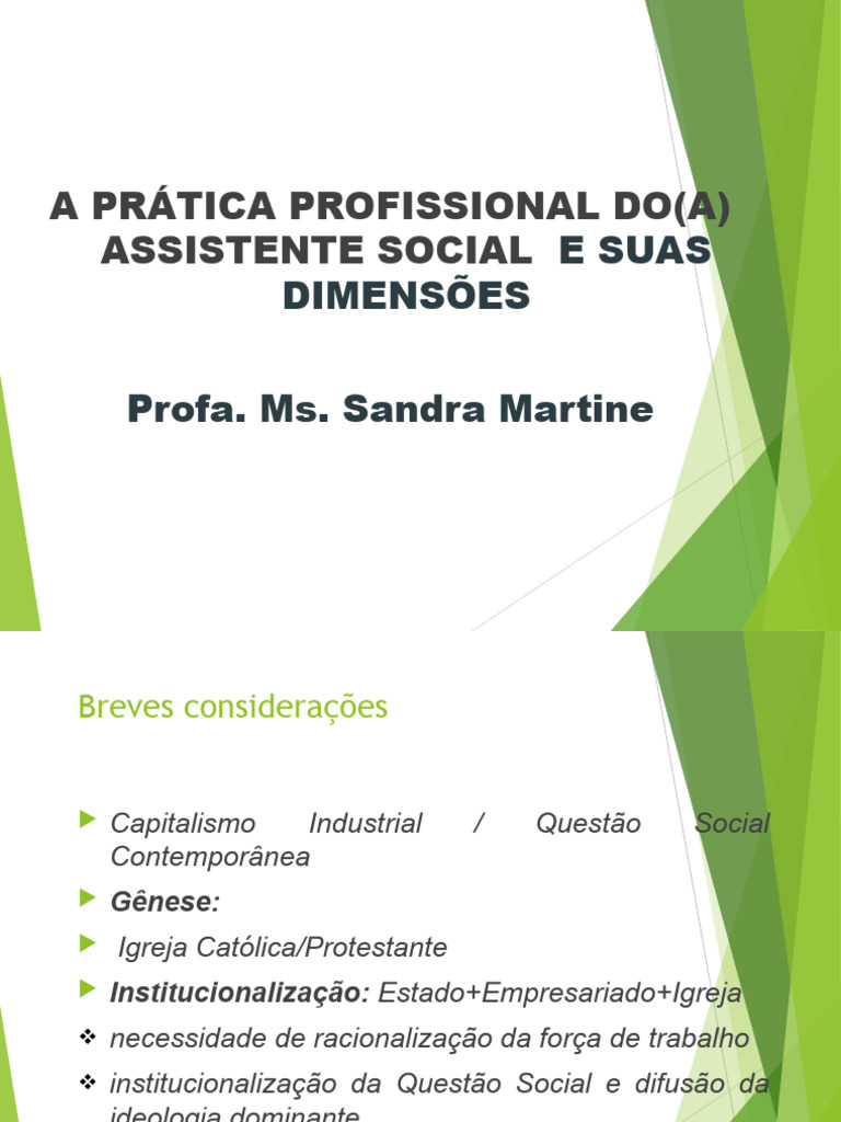 Dimensões da Prática do Assistente Social | PDF | Trabalho social ...
