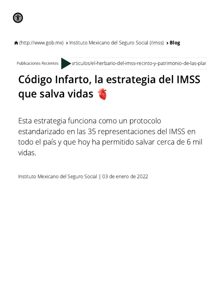 Codigo Infarto | PDF | Infarto de miocardio | Medicina CLINICA