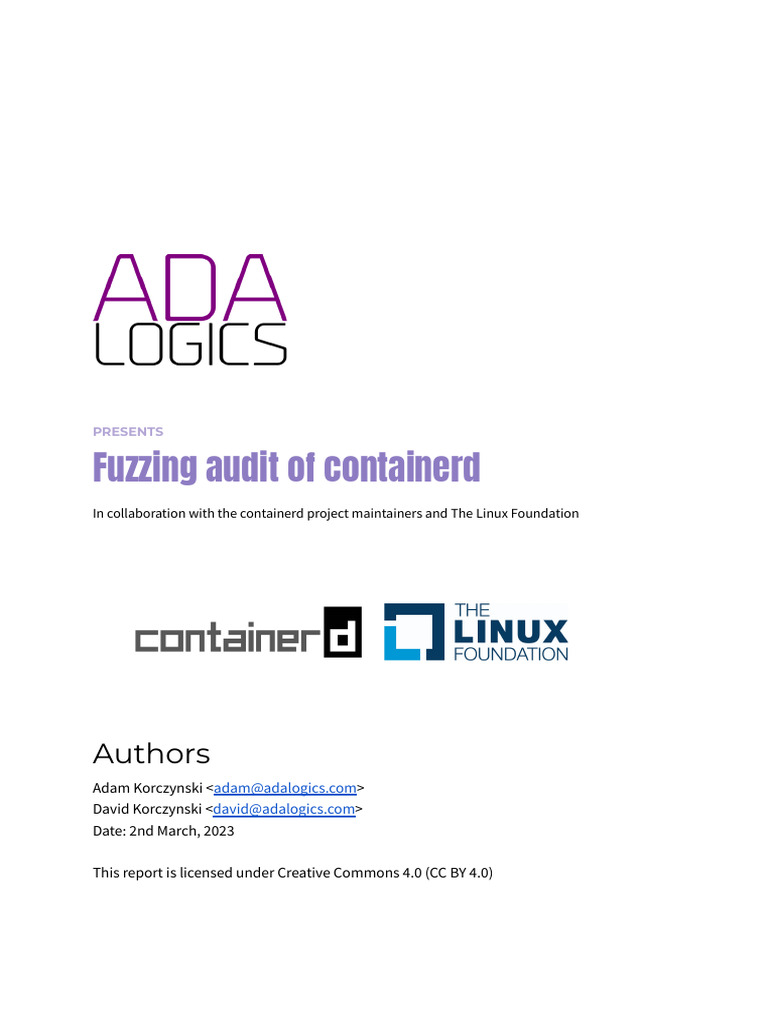 ADA Fuzzing Audit 21 22 | PDF | Computing | Software Engineering