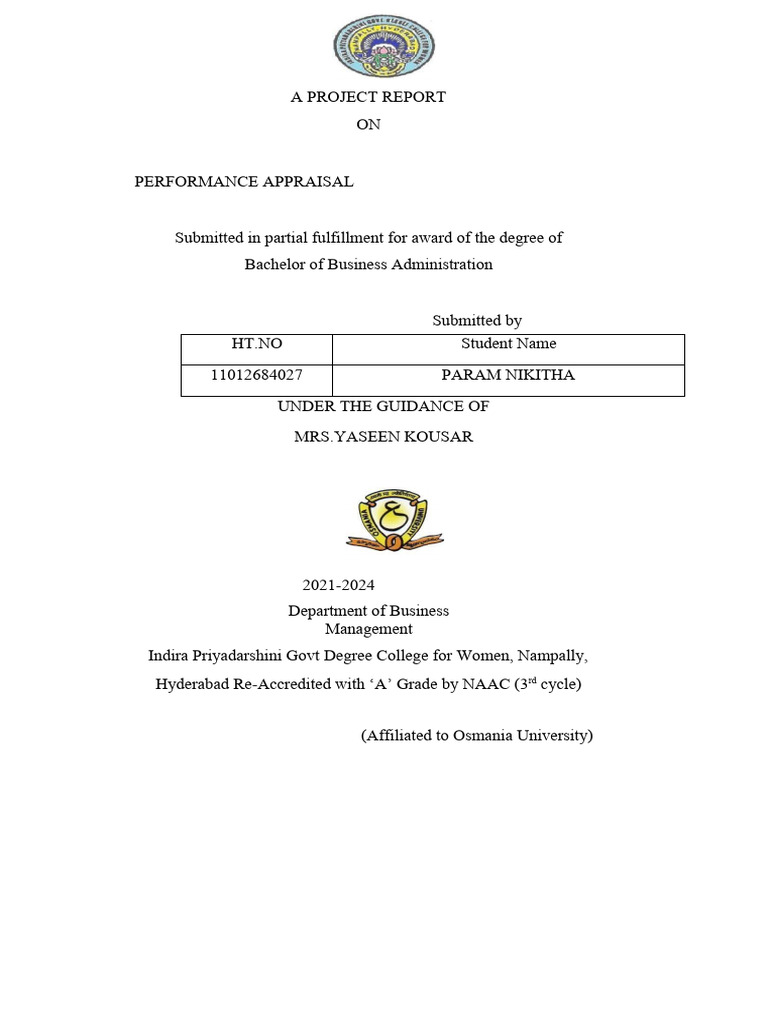 Nikitha 0 | PDF | Performance Appraisal | Telecommunications