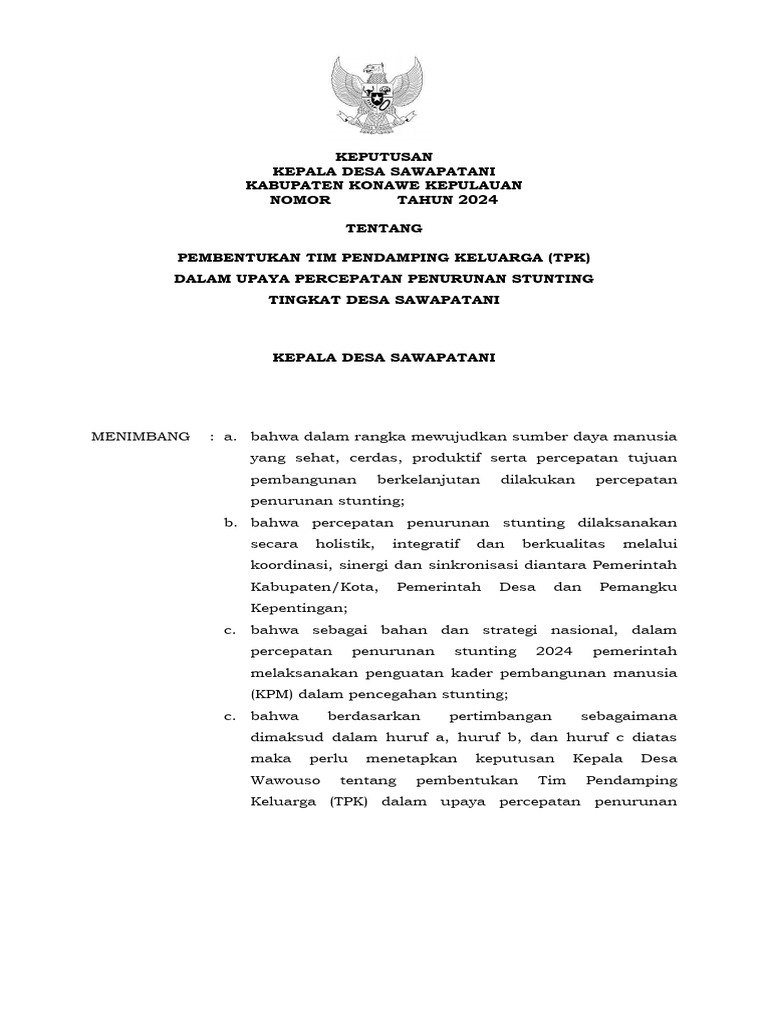 SK TPK STUNTING SAWAPATANI 2023 | PDF