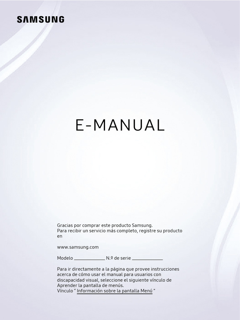 Manual e Instrucciones Samsung CU7000 | PDF | Hdmi | Televisión