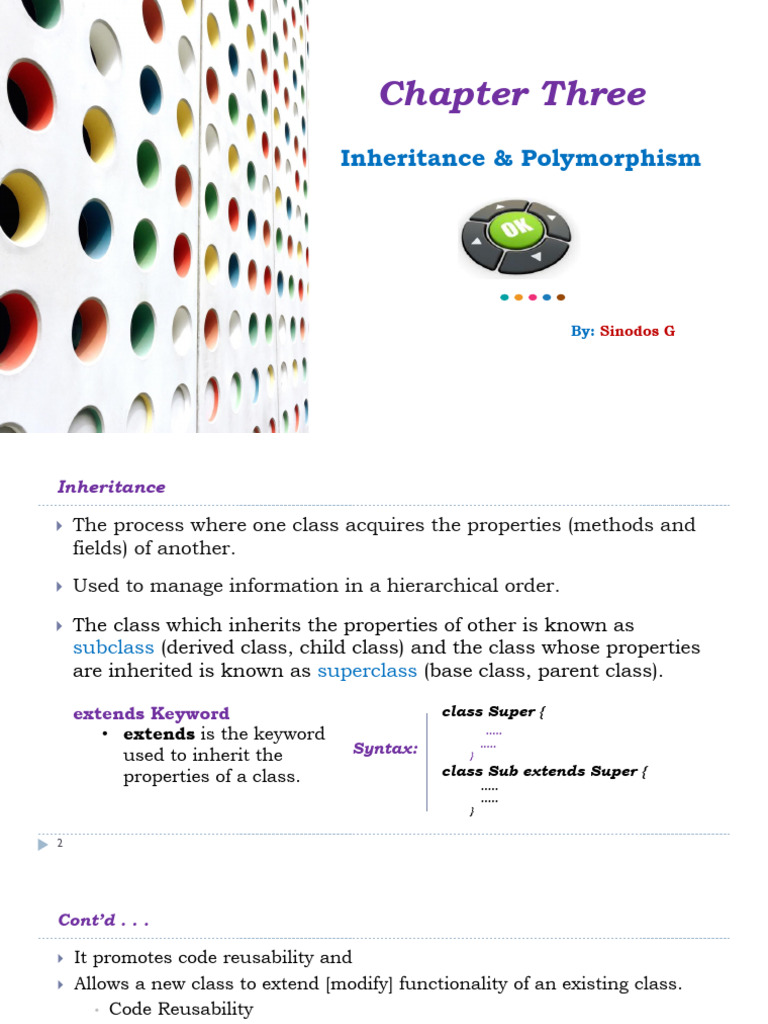 Chapter 3 Oop For Cs Pdf Inheritance Object Oriented Programming
