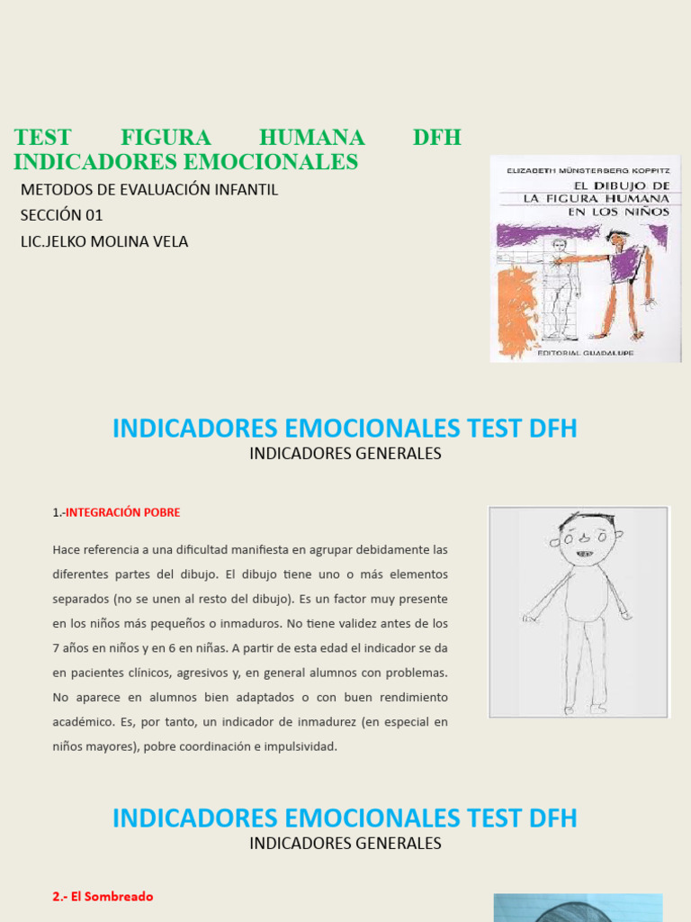 TEST FIGURA HUMANA DFH, Indic - Emocionales | Descargar gratis PDF ...