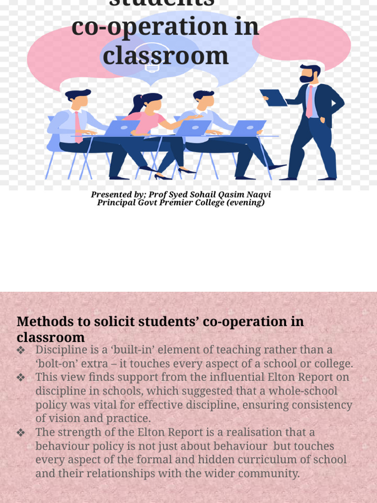 Methods To Solicit Students'Co-operation in Classroom | PDF | Curriculum | Learning