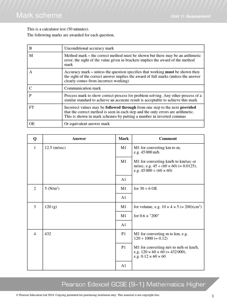 Gcsemaths A H Ut 11 Ms v2 | PDF | Accuracy And Precision