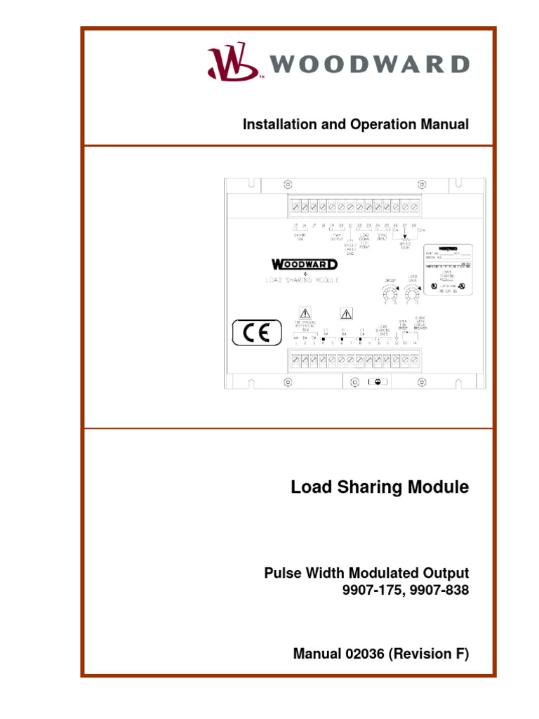 Woodward Load Sharing Module Installation and Operation Manual ...