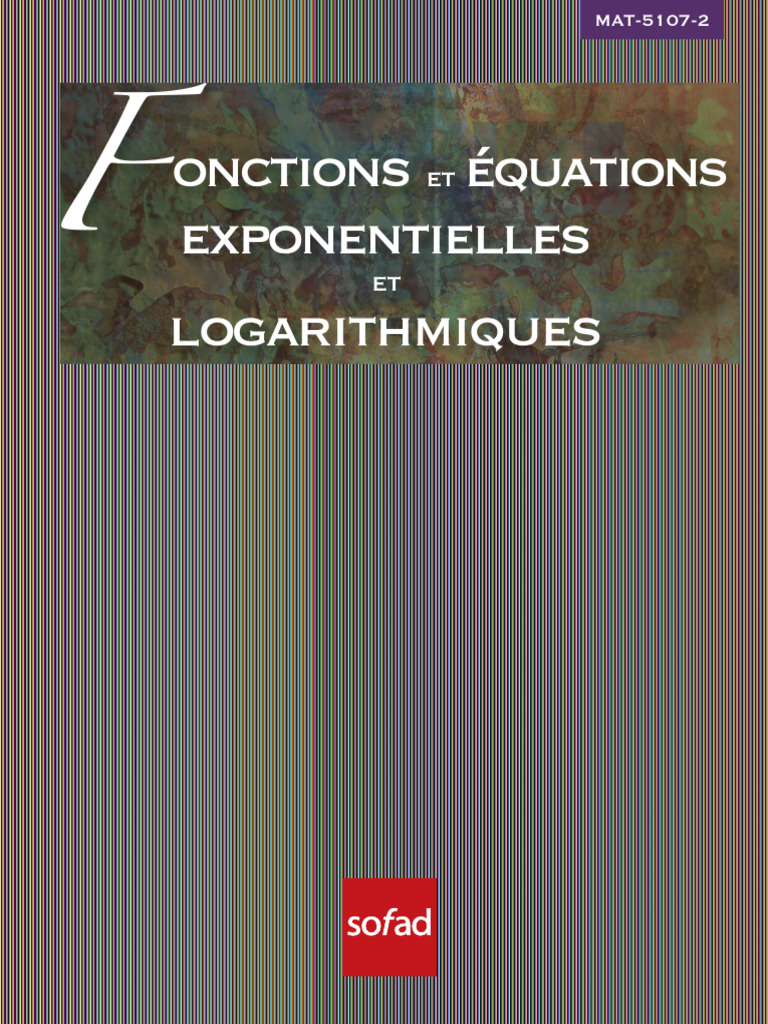 Règle d'une fonction exponentielle | PDF | Fonction (Mathématiques ...
