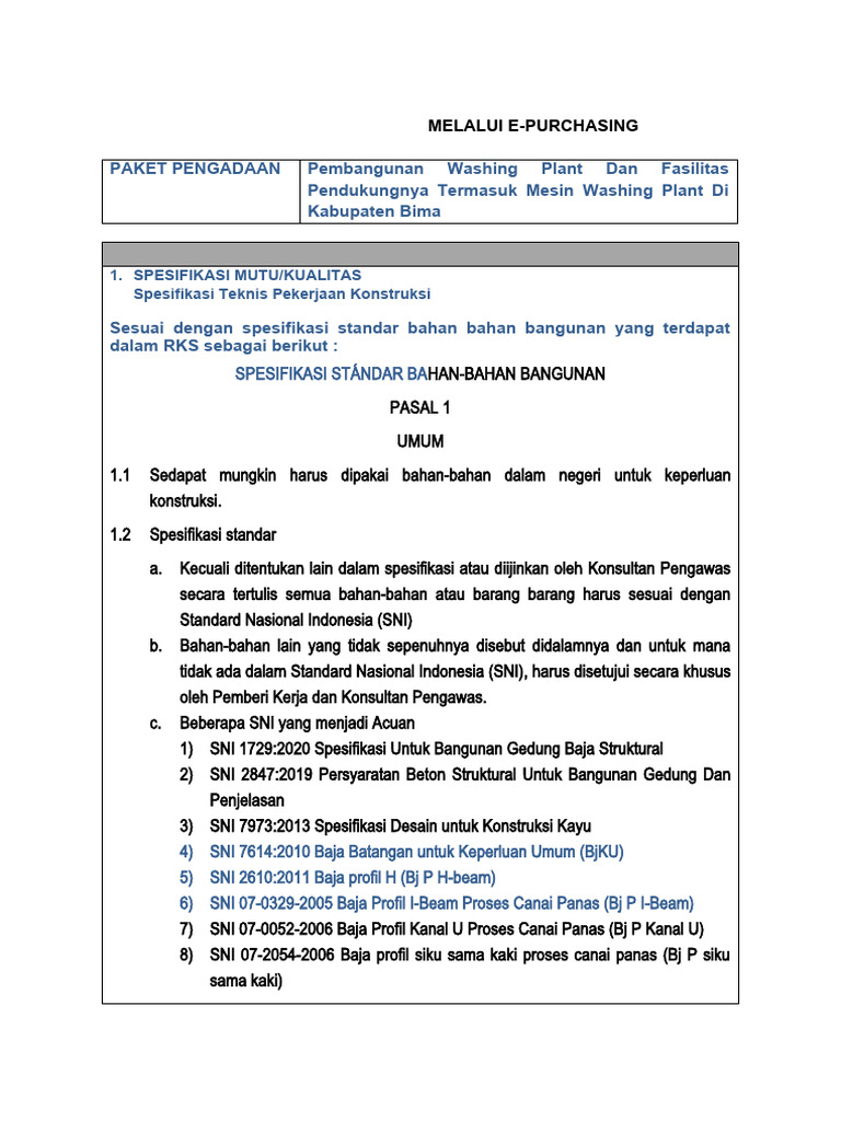 Formulir Dokumen Mini Kompetisi Pekerjaan Konstruksi | PDF