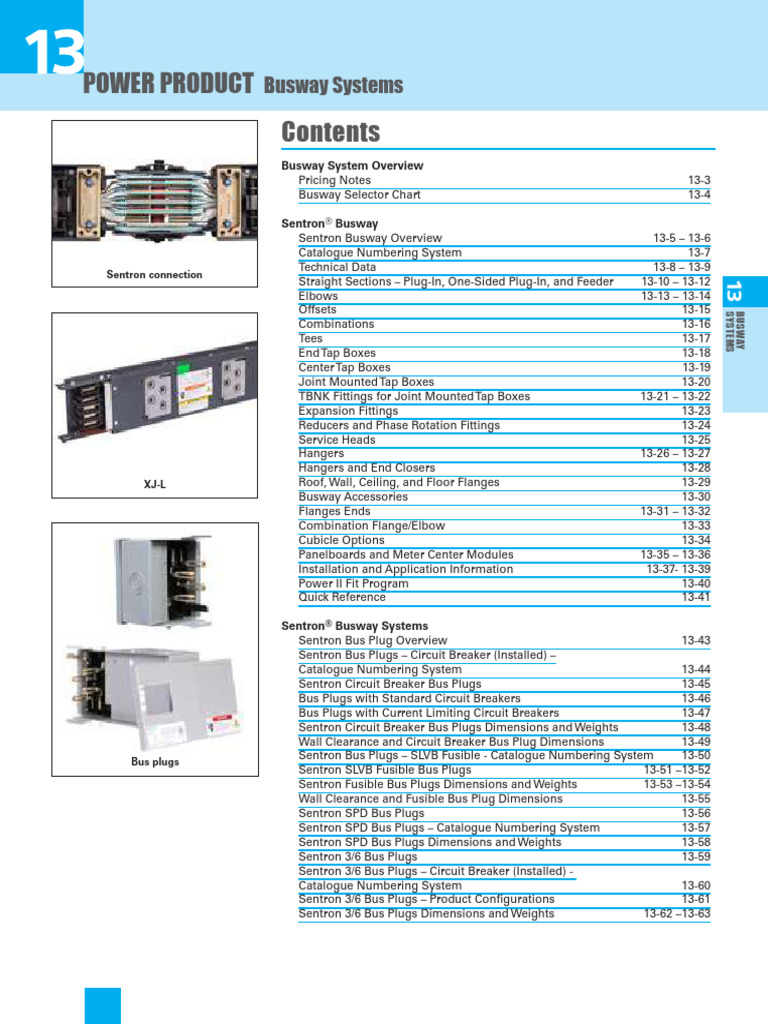 s13-busway-systems | PDF | Electrical Conductor | Fuse (Electrical)