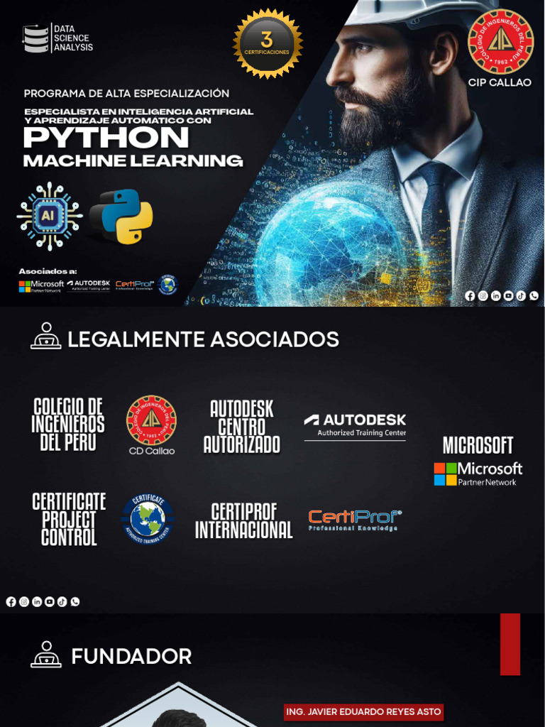 Brochure Especialista en Inteligencia Artificial y Aprendizaje Automático Con Python Machine ...