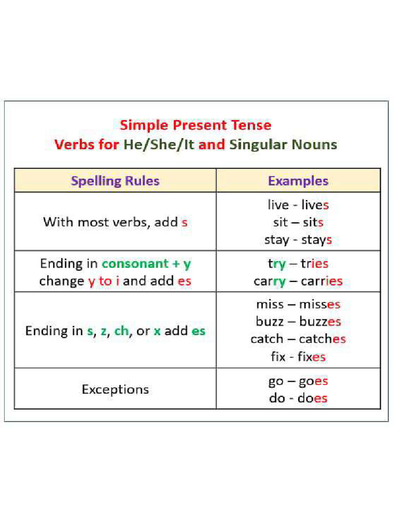 simple present verbs (2) | PDF