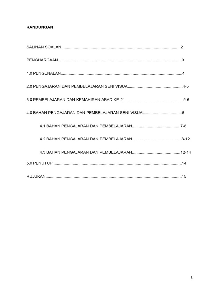 Portfolio Seni Visual Abad 21 | PDF