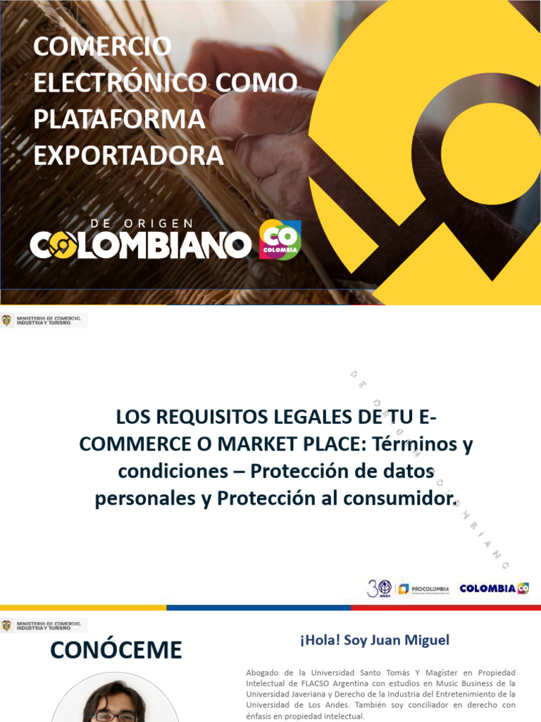 Procolombia 2023 - Ecommecer y Market Place - Regulación Legal | PDF | Patentar | Publicidad