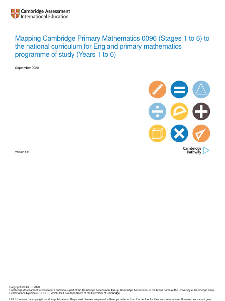 Cambridge Primary Mathematics and The National Curriculum For England ...