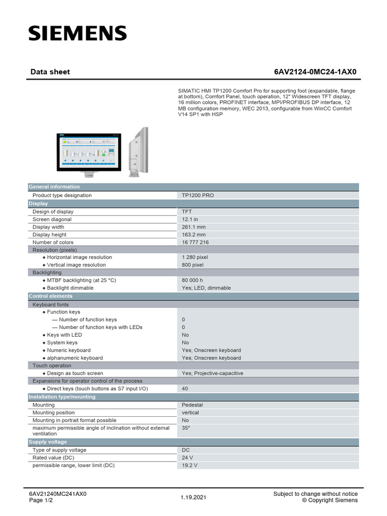6AV21240MC241AX0 Datasheet en | PDF | Usb Flash Drive | Computer Keyboard