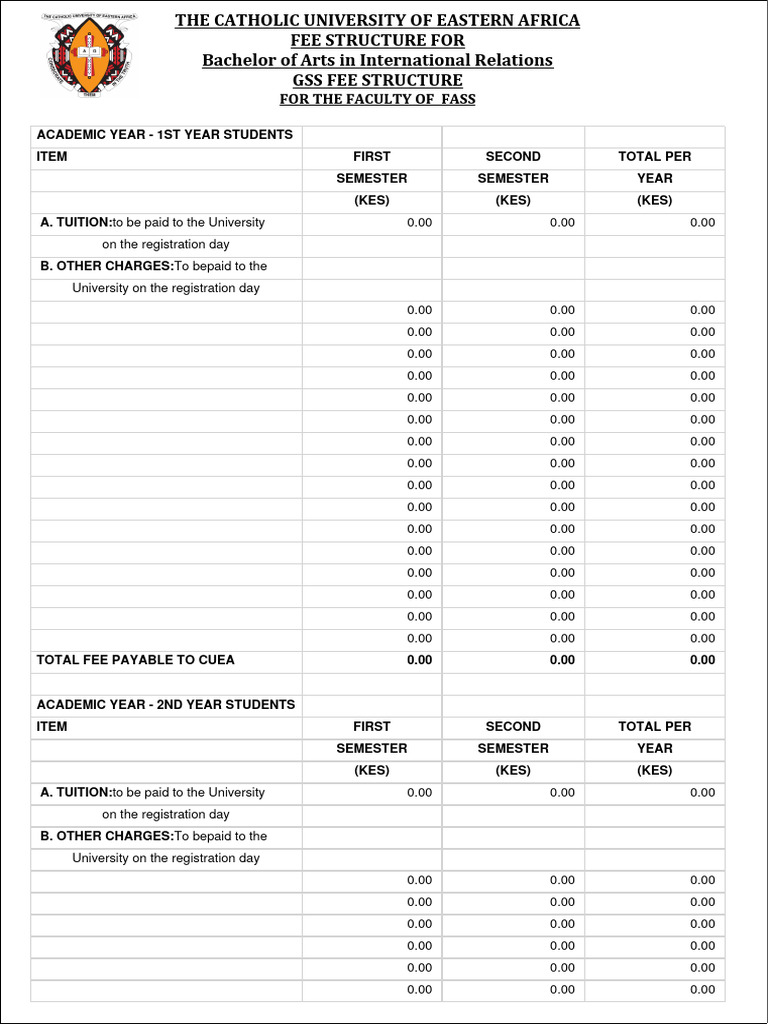 Fee Structure | PDF | Services (Economics) | Payments