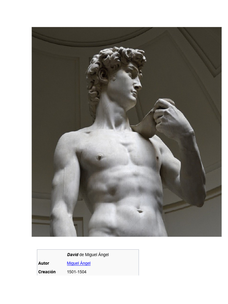 DISERTACION INGLES EL DAVID | PDF | Escultura